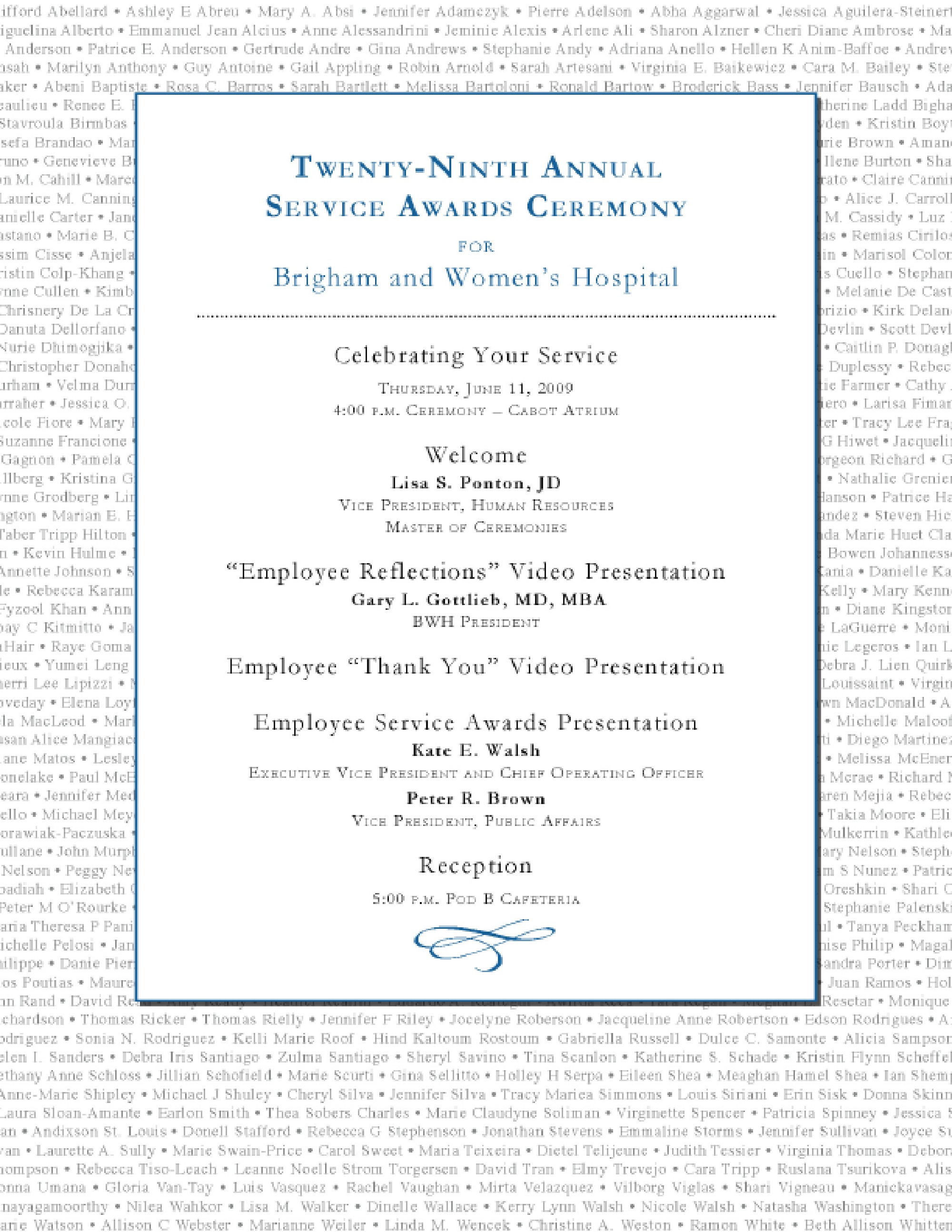 Awards Ceremony Program Template Database